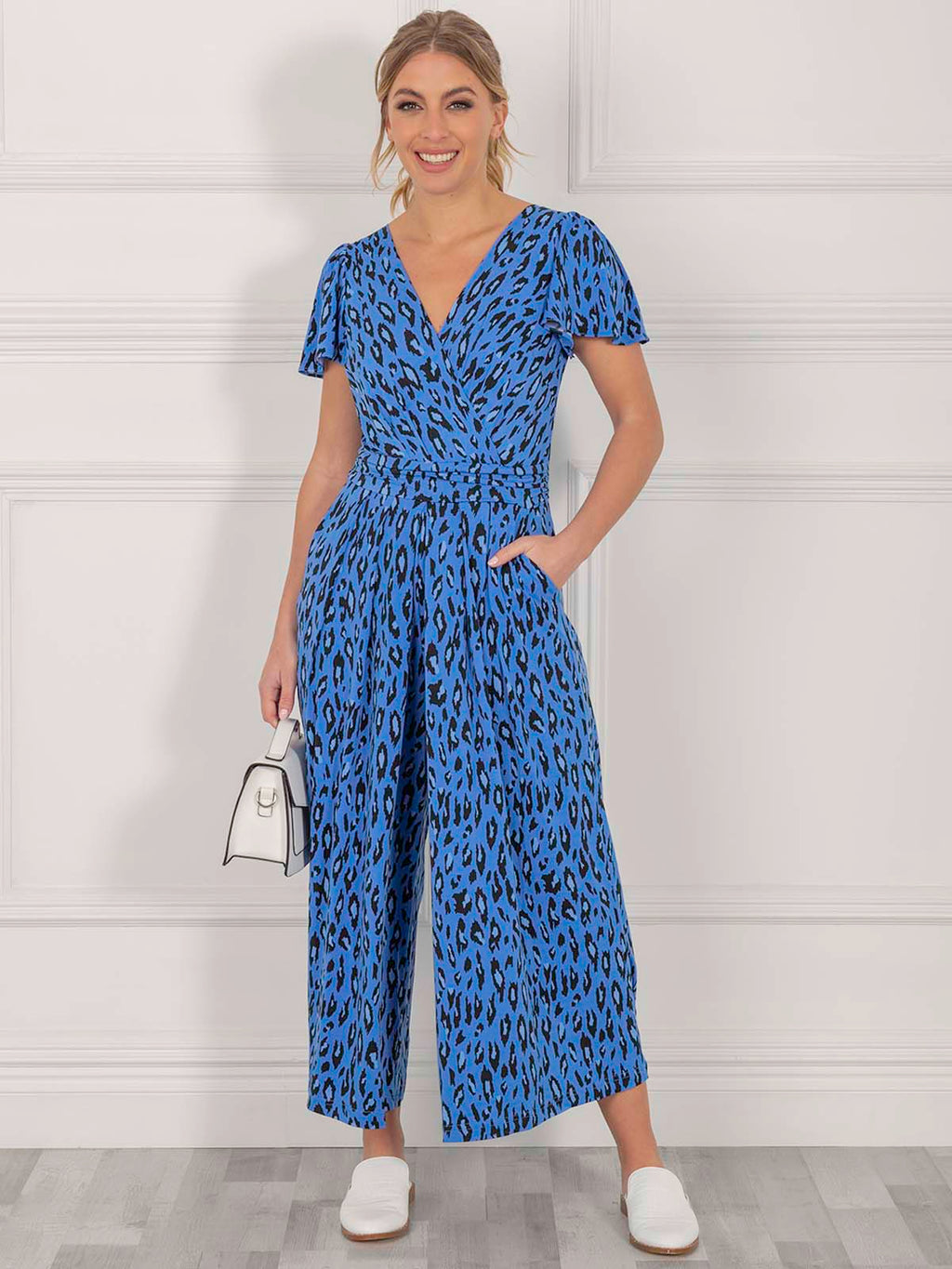 Jolie Moi Sandra Jumpsuit, Blue Animal – Jolie Moi Retail